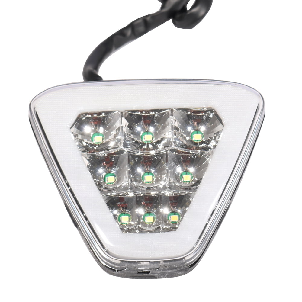 Ikon Motorsports Compatible with Universal Triangle Clear LED Rear Tail ...