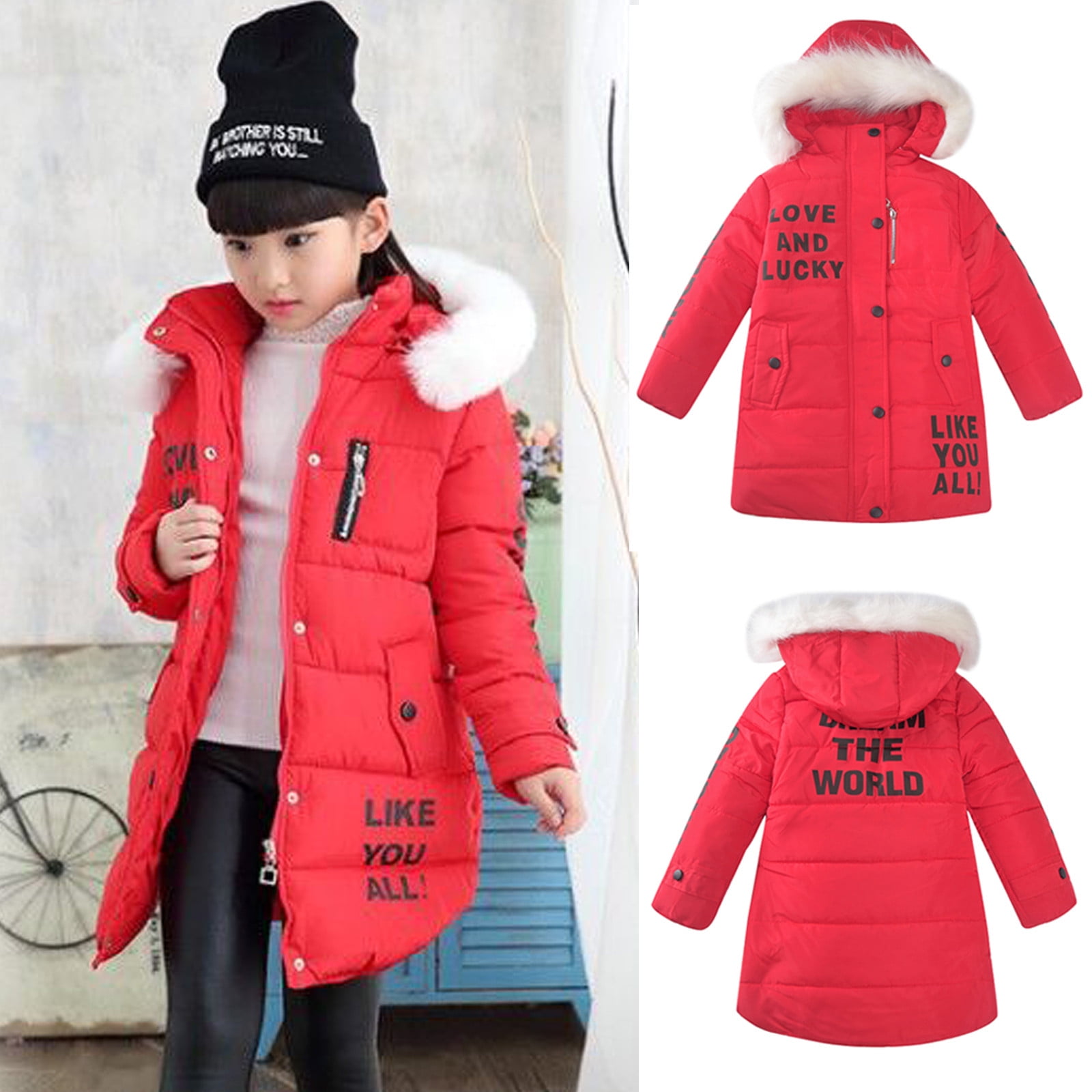 Click here for Jsaierl Toddler Boys Girls Winter Down Coat Long H... prices