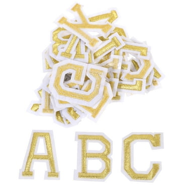 Fdelink Glitters Iron On Letters Sew On Embroidered English Alphabet ...