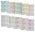 American Games Bulk Disposable Bingo Paper Game Cards - 6 cards, 10 ...