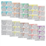 American Games Bulk Disposable Bingo Paper Game Cards - 6 cards, 10 ...