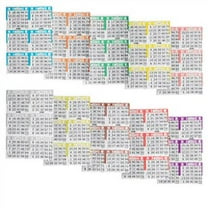 American Games Bulk Disposable Bingo Paper Game Cards - 6 cards, 10 ...