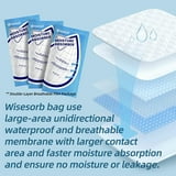 Wisesorb 25 Gram 10 Packs Moisture Absorbers, Dehumidifier Bags for ...