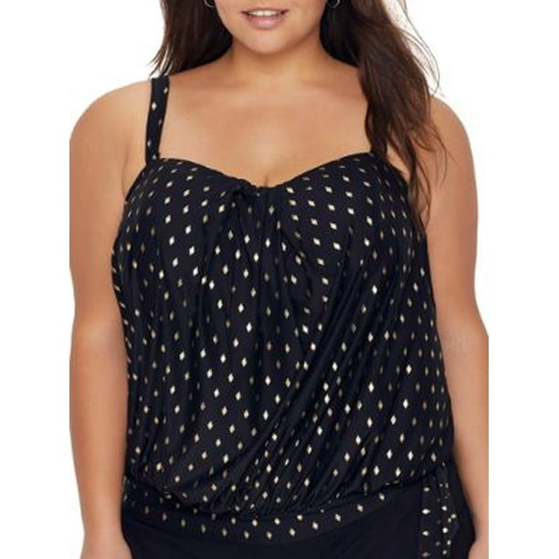 Coco Reef - Coco Reef Womens Plus Size Serengeti Grace Bandini Top ...