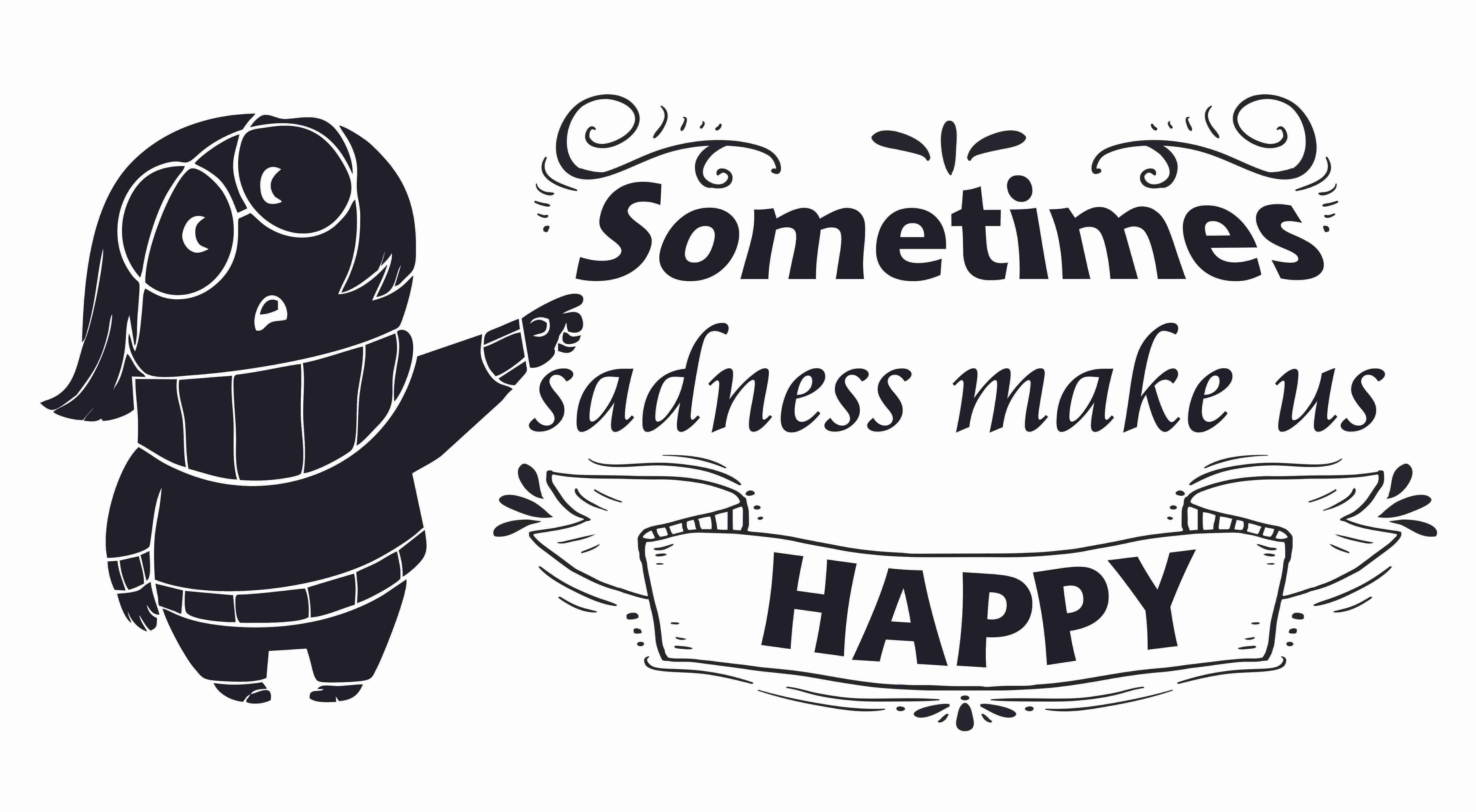 Stick And Peel Sadness Wall Decal | DIY Removable Vinyl Adhesive Walt ...