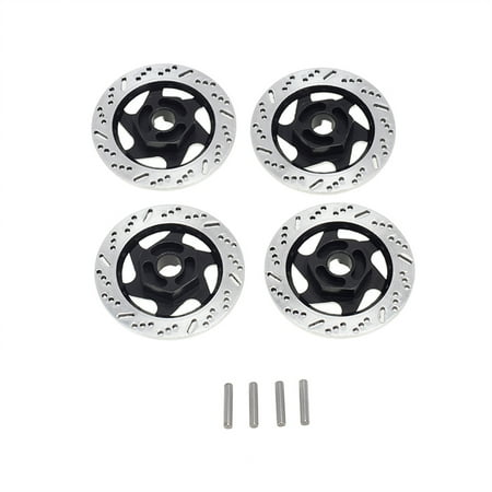 Becaristey Pack of 4 Brake Disc RC Cars Wheel Rim Hub Adaptor Remote ...