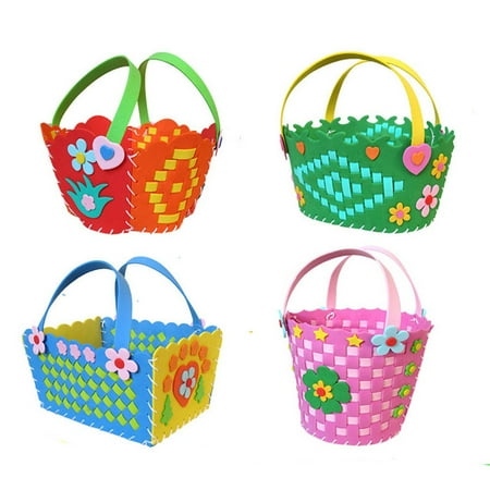 Flower Basket Weaving Kits - Set of 4, Arts and Crafts for Kids ...