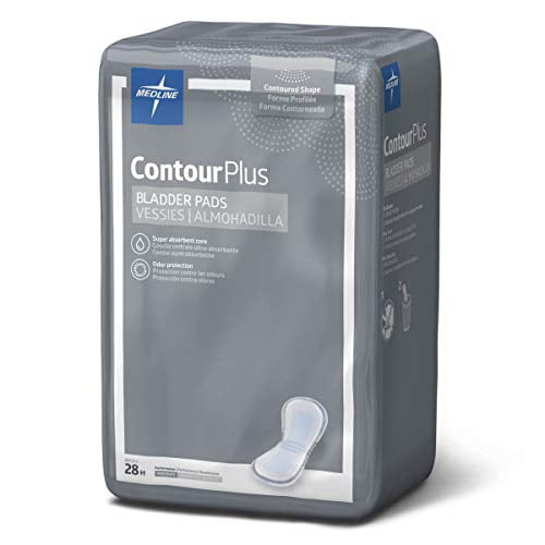 Buy Medline Contour Plus Bladder Control Incontinence Pads, Moderate ...