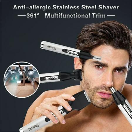 4 In 1 Electric Brow Trimmer Razor Nose Hair Remover Facial Face ...