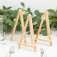 BalsaCircle 10 Natural 8" Wood Mini Easel Table Number Sign Holders ...