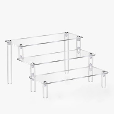 Transparent Acrylic Display Stand Organizer Shelf for Models Doll Color ...
