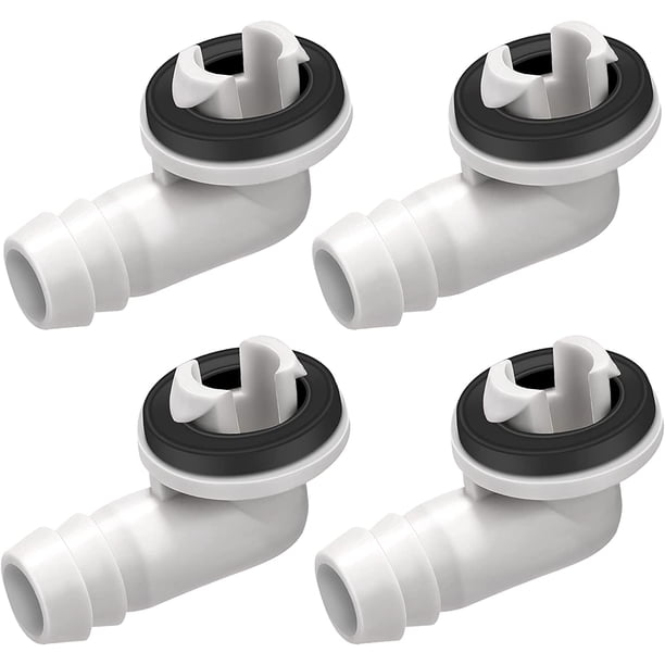 Air Conditioner Drain Connector 4PCS 3/5 Inch AC Drain Hose Elbow ...