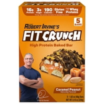 FitCrunch Baked Fitness Crunch, Peanut Butter Power Protein Bar, 30g ...