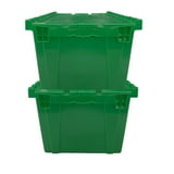 UBMOVE Storage Crates, 27"x17"x12", Plastic, Green, 2 Count - Walmart.com