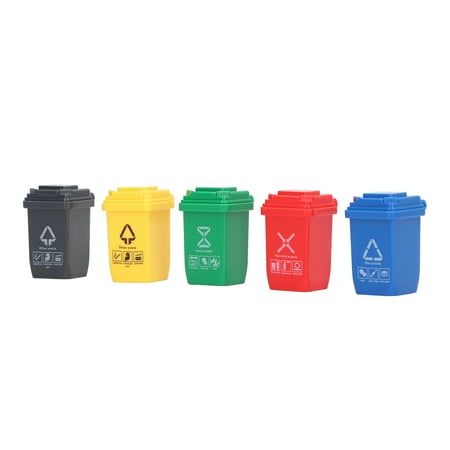 Miniature Trash Bin Toy,25pcs Mini Trash Can Garbage Can Toy Garbage ...