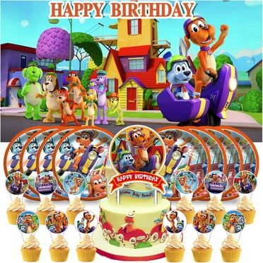 Go Dog Go Plates Balloons Party Supplies Decor Backdrop Cake Topper ...