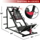 syedee Leg Press Hack Squat Machine with Linear Bearing, Lower Body ...