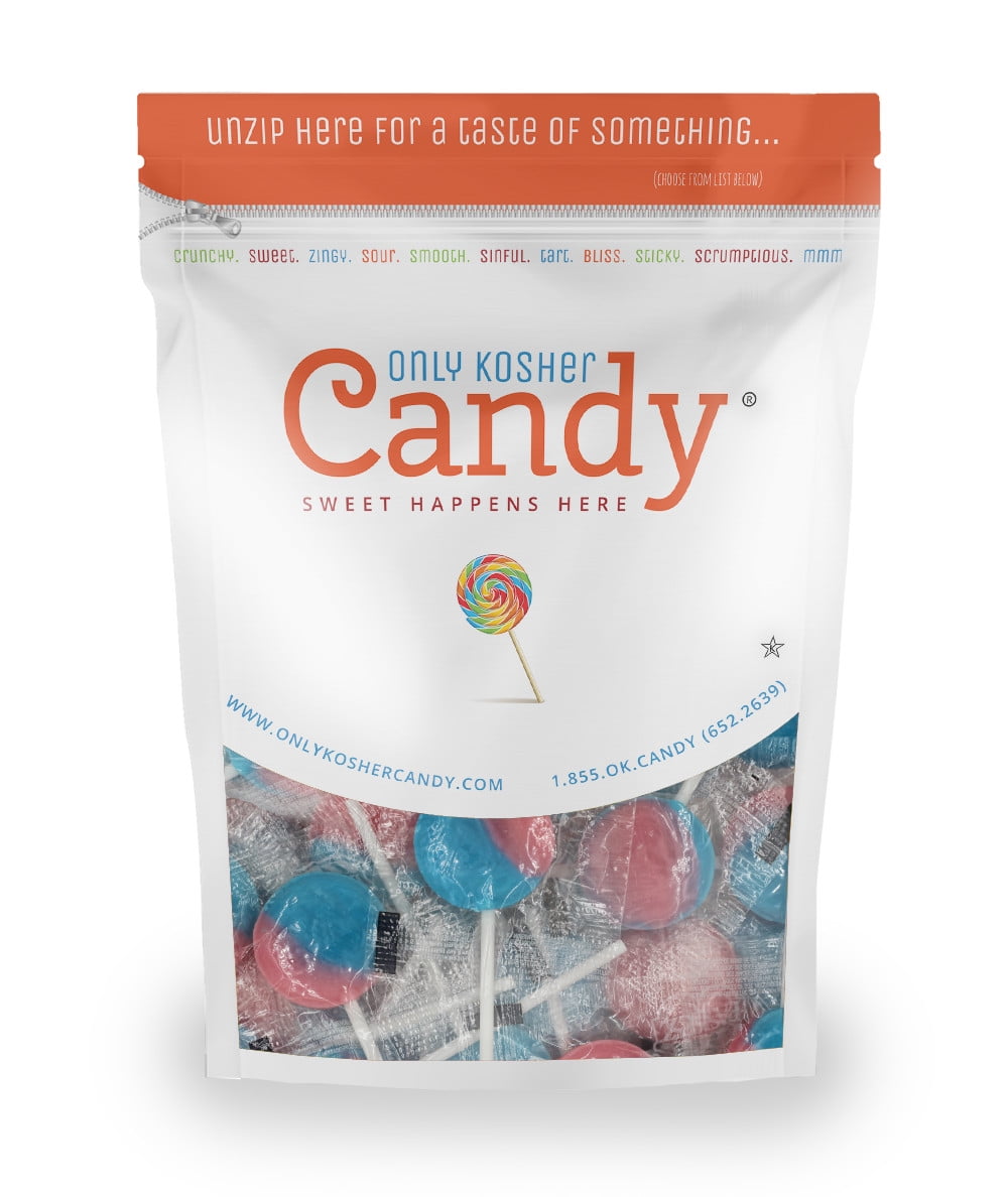 Only Kosher Candy Cotton Candy Gluten Free and Nut Free Lollipop ...