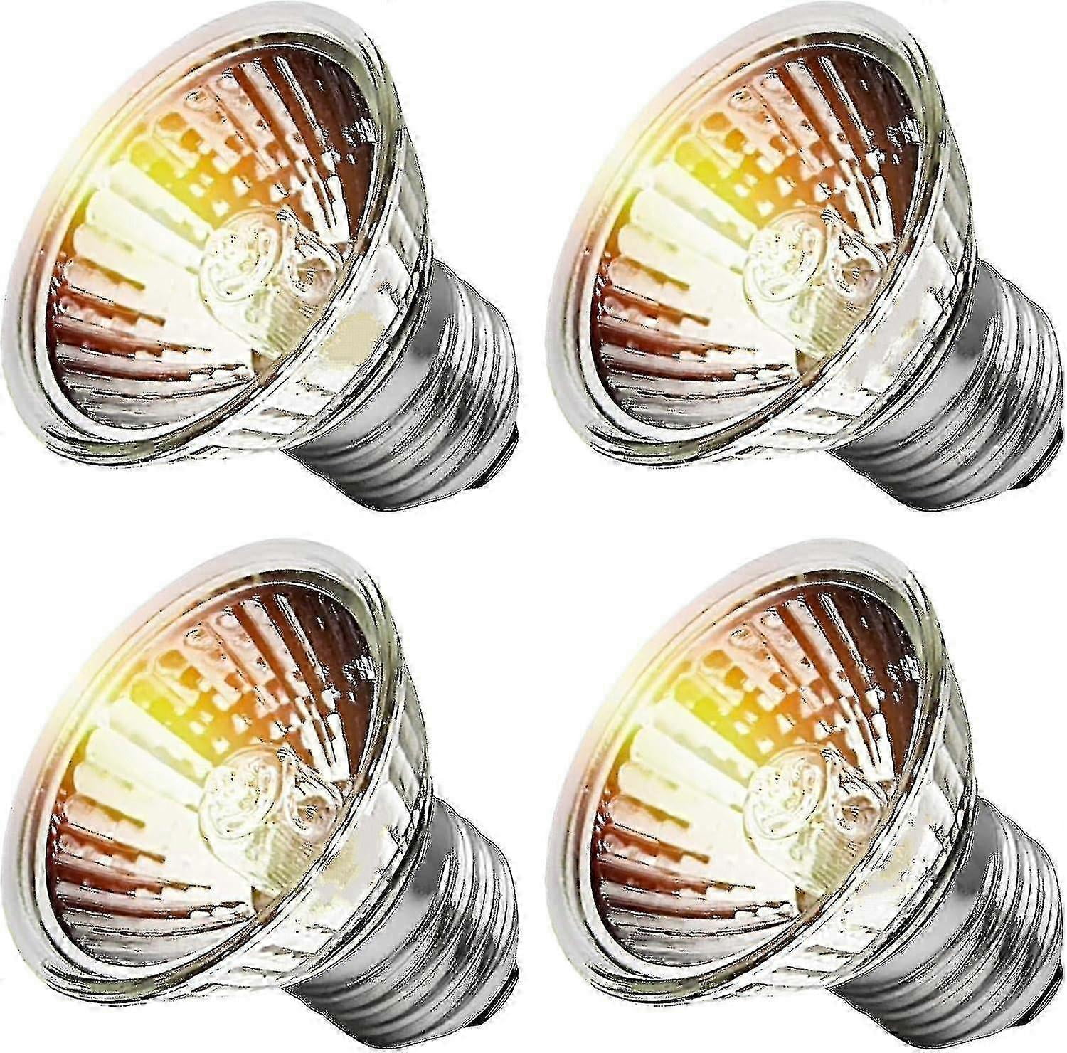 Turtle Heat Lamp 4-Pack, 25/50/75W UVA UVB Reptile Turtle Light Bulbs ...