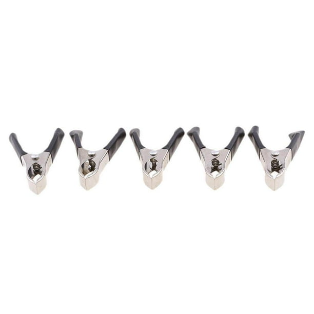 ziyahi 10 Pieces 75mm Insulated Testing Alligator Crocodile Clips ...