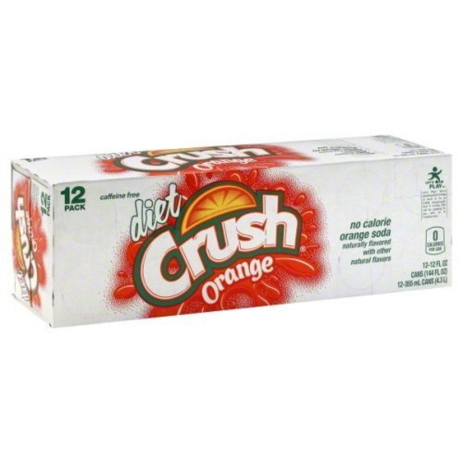 Crush Soda, 12 Fl Oz 12 Cans (Pack of 2) (Diet Orange) - Walmart.com