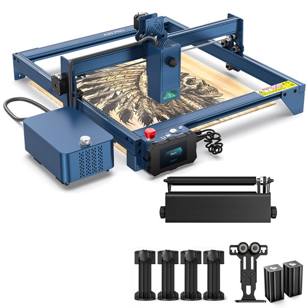 Grabador láser A20 Pro ATOMSTACK máquina cortadora de grabado 130 W rodillo giratorio láser R3 ...