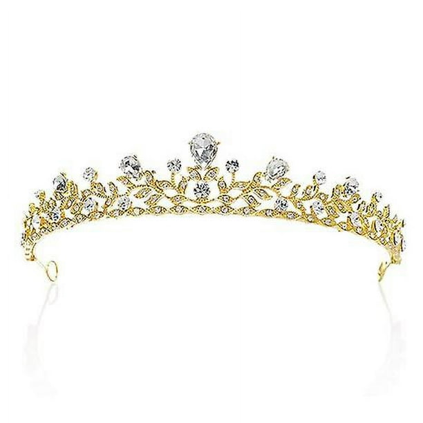Corona de boda de cristal para novia y niña de las flores - Tiara de ...