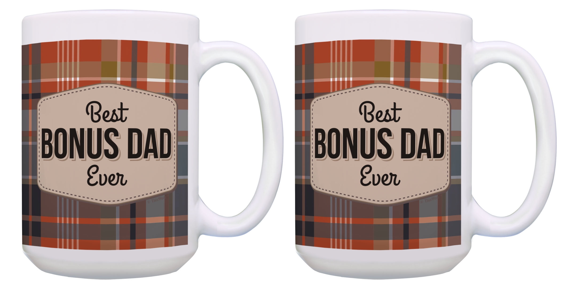 ThisWear Step Dad Mug Best Step Dad Ever Coffee Mug Set 2 Pack Mug 15oz ...