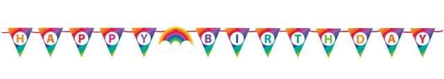 Rainbow Ribbon Banner Each - Walmart.com