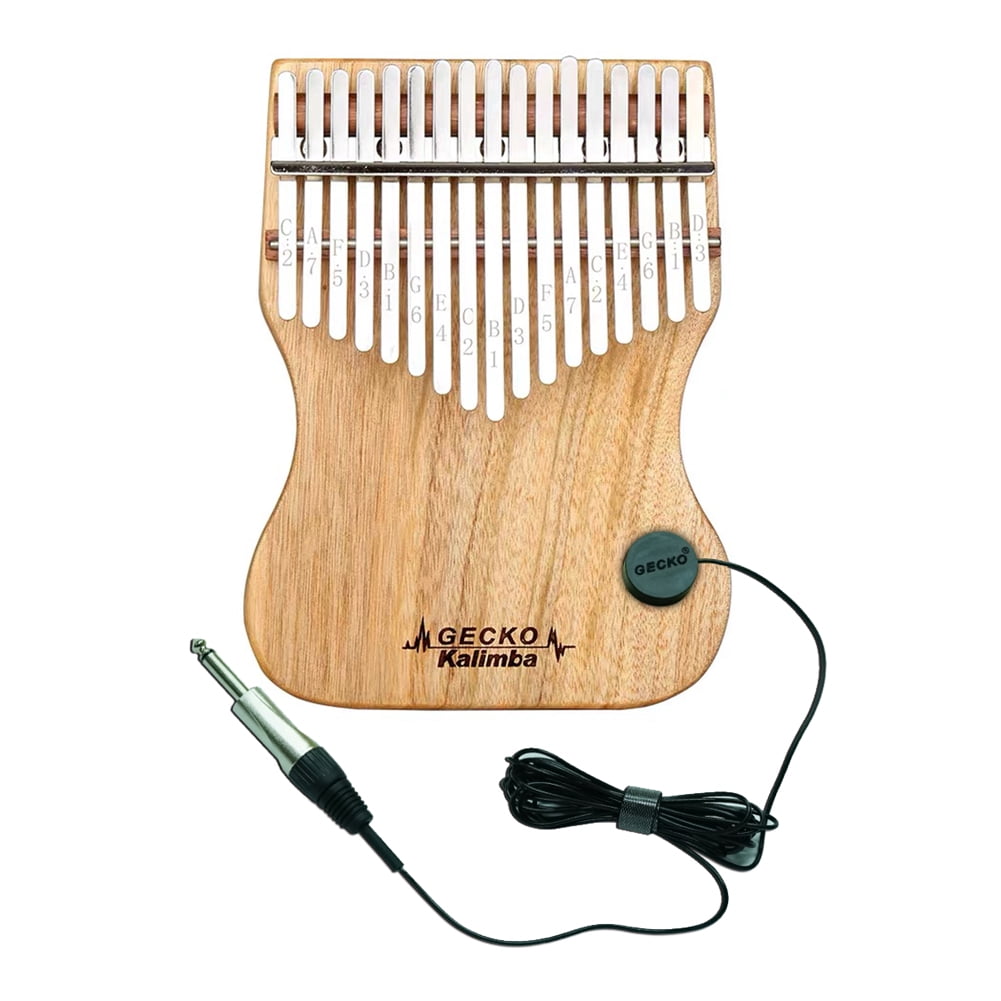 Kalimba Portátil de 17 Notas en Tono B, Estructura de Madera Sólida con ...