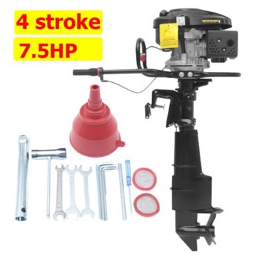 HANGKAI 6.5 HP 4 Stroke Boat Motor Outboard Motor Marine Fishing Boat Engine Water Cooling ...