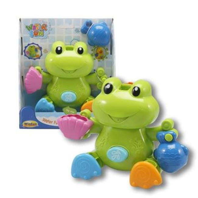 DDI 2328141 Water Fun Squirtn Smile Frog Bath Toy, Green & Multi Color ...