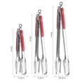 14 Inch Heavy Duty Grill Tongs for Cooking Stainless Steel Extra Long ...