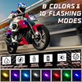 4PCS Wireless LED Strobe Lights with Remote Control, Waterproof USB ...