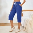 Avolia Womens Jogger Shorts Elastic Waist Mid Length Stretchy Brushed ...