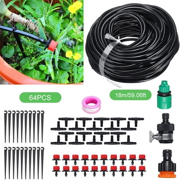 Elgo 2-in-1 Watering Kit Combo, Micro Sprinklers and 82' Drip Line ...