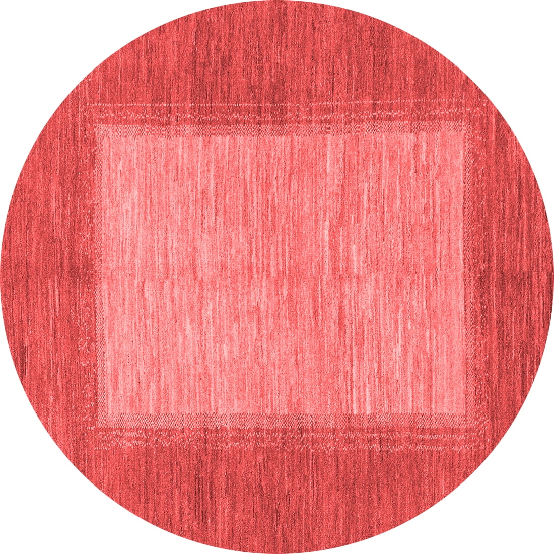 Ahgly Company Machine Washable Indoor Round Abstract Red Modern Area ...