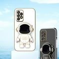 Cute Funny Cartoon Astronaut Phone Case with Creative Foldable Stand for Samsung Galaxy A04 S E ...