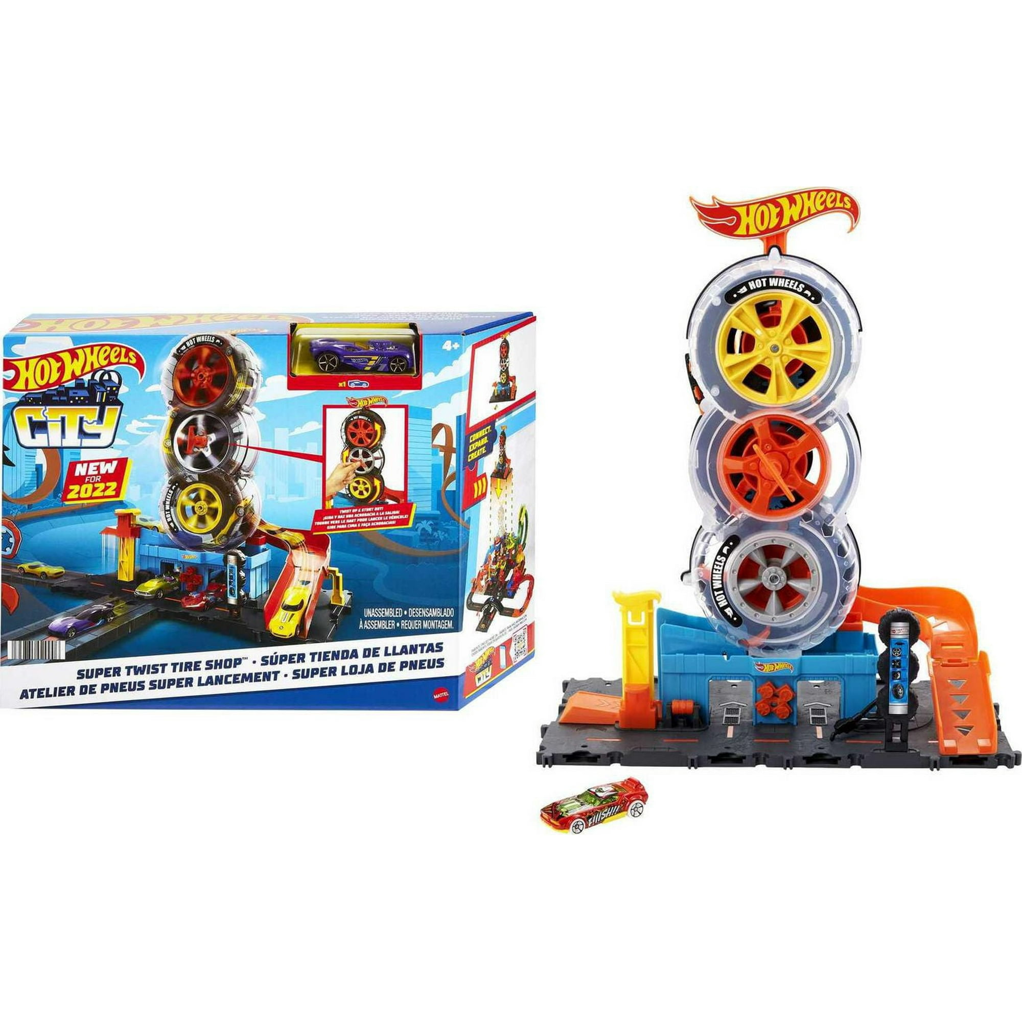 Click here for Hot Wheels City Super Twist Tire Shop Playset prices