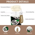 BZSMCE Coffe Bottles Stainless Steel Water Bottle in Emerald Rose ...