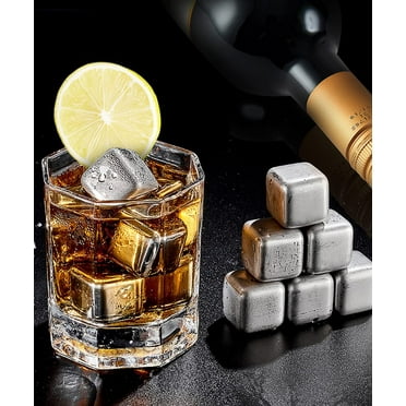 12pcs Metal Ice Cubes Stainless Steel Ice Cube Stainless Steel Set ...