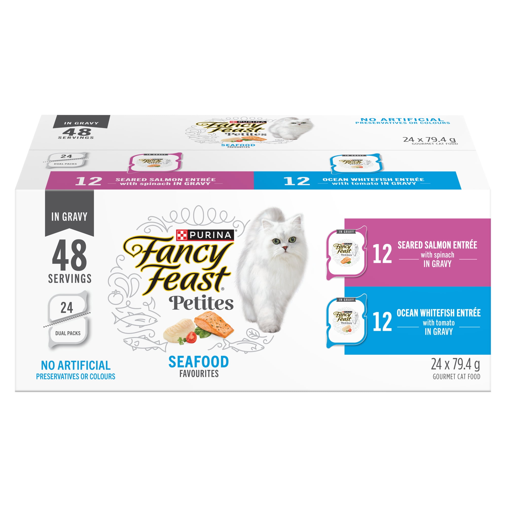 Click here for Fancy Feast Petites Petites Seafood Favourites Var... prices