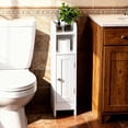 Bathroom Storage Cabinet, Narrow Toilet Paper Cabinet, Corner Floor ...