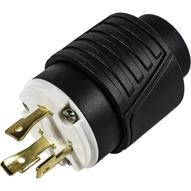 Hubbell Insulgrip Twist-Lock Generator Plug, 3 Pole 4 Wire, 30 Amp, 125 ...