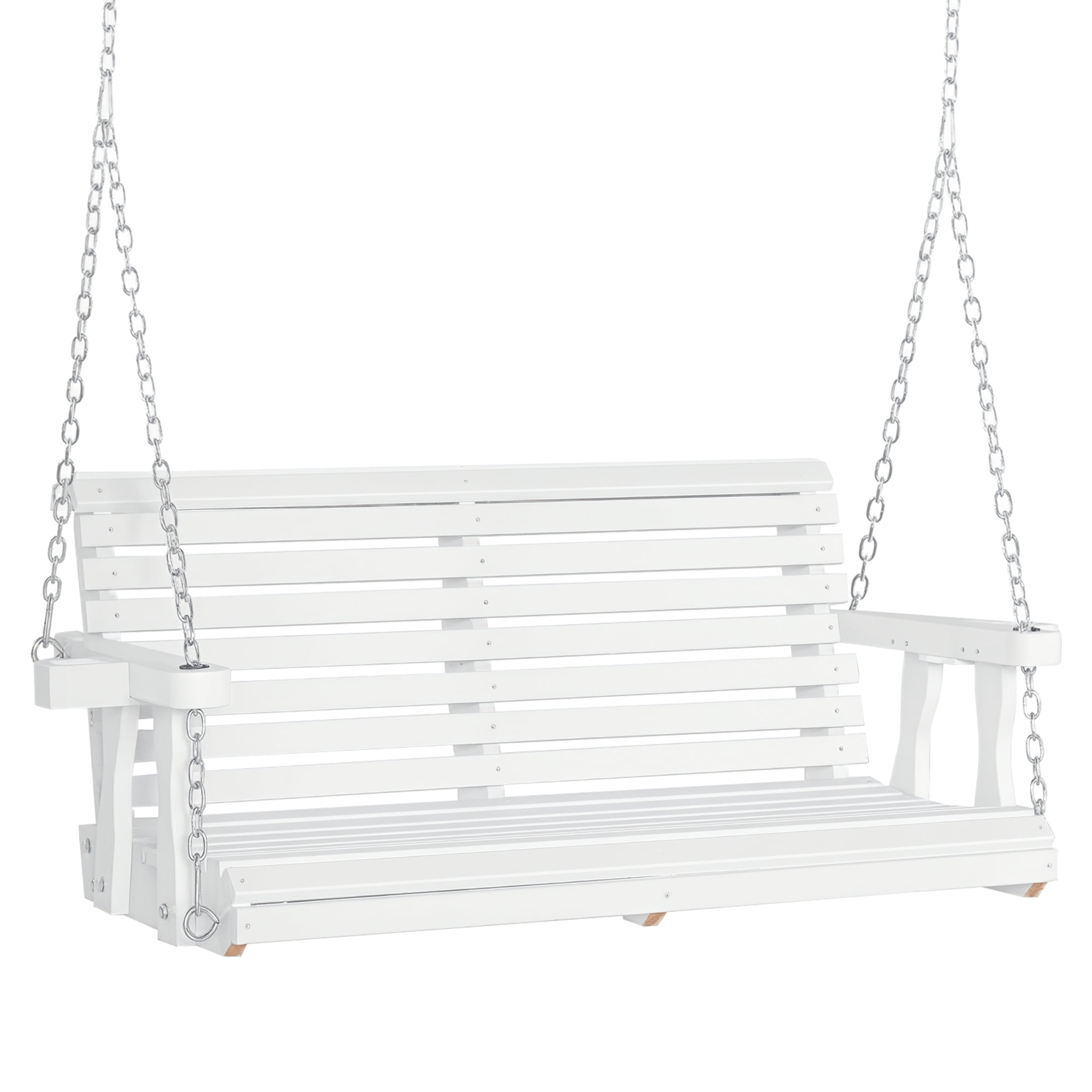 Click here for Outsunny 2 Seater Porch Swing Wooden Patio Swing C... prices