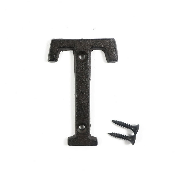 3 inch Vintage Decorative Cast Iron Metal Alphabet Letters Wall Sign ...