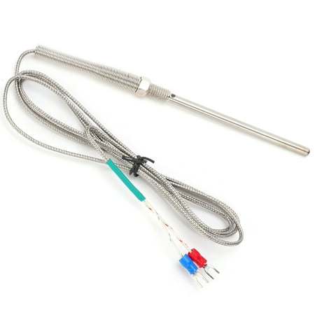 LAFGUR K‑Type Temperature Sensor,100mm Thermocouple,3.9in K-Type Probe ...