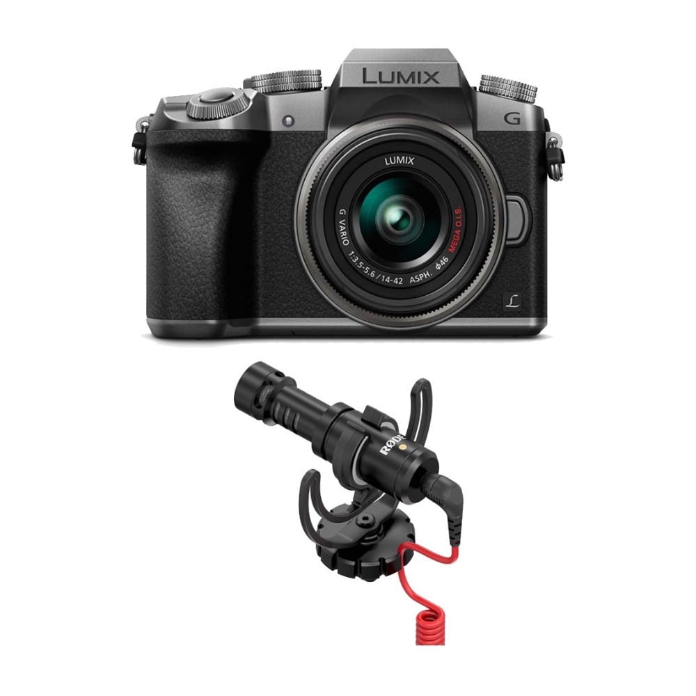 Panasonic LUMIX G7 4K Mirrorless Camera with Rode VideoMicro Microphone ...