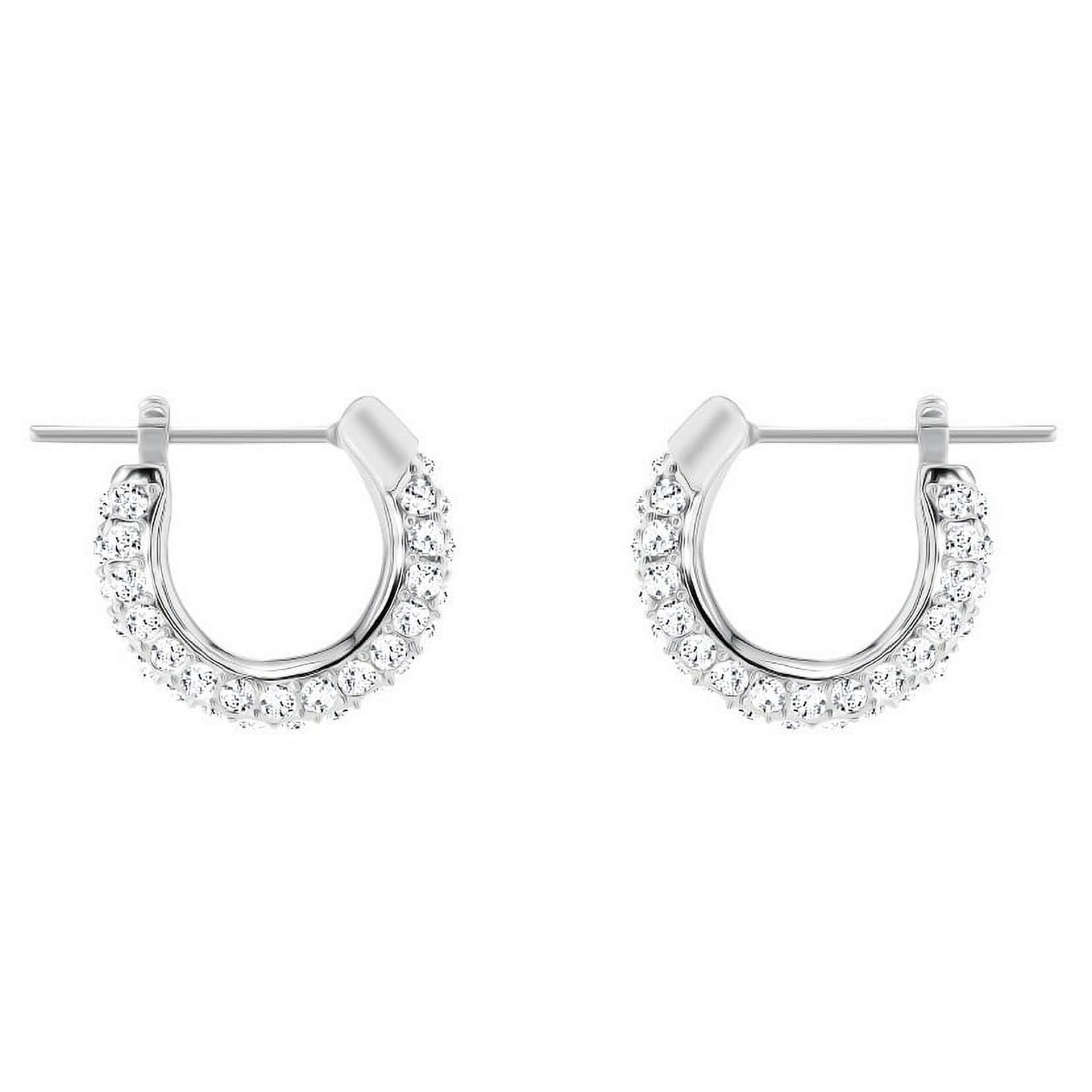 Click here for Swarovski Stone Pierced Hoop Earrings - prices