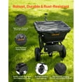 VEVOR Tow-Behind Spreader, 9.8 ft Spreading Width, Broadcast Spreader ...